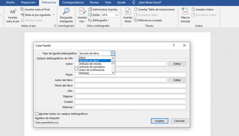 «Insertar cita» en Word: ¿sirve? – Jacaranda